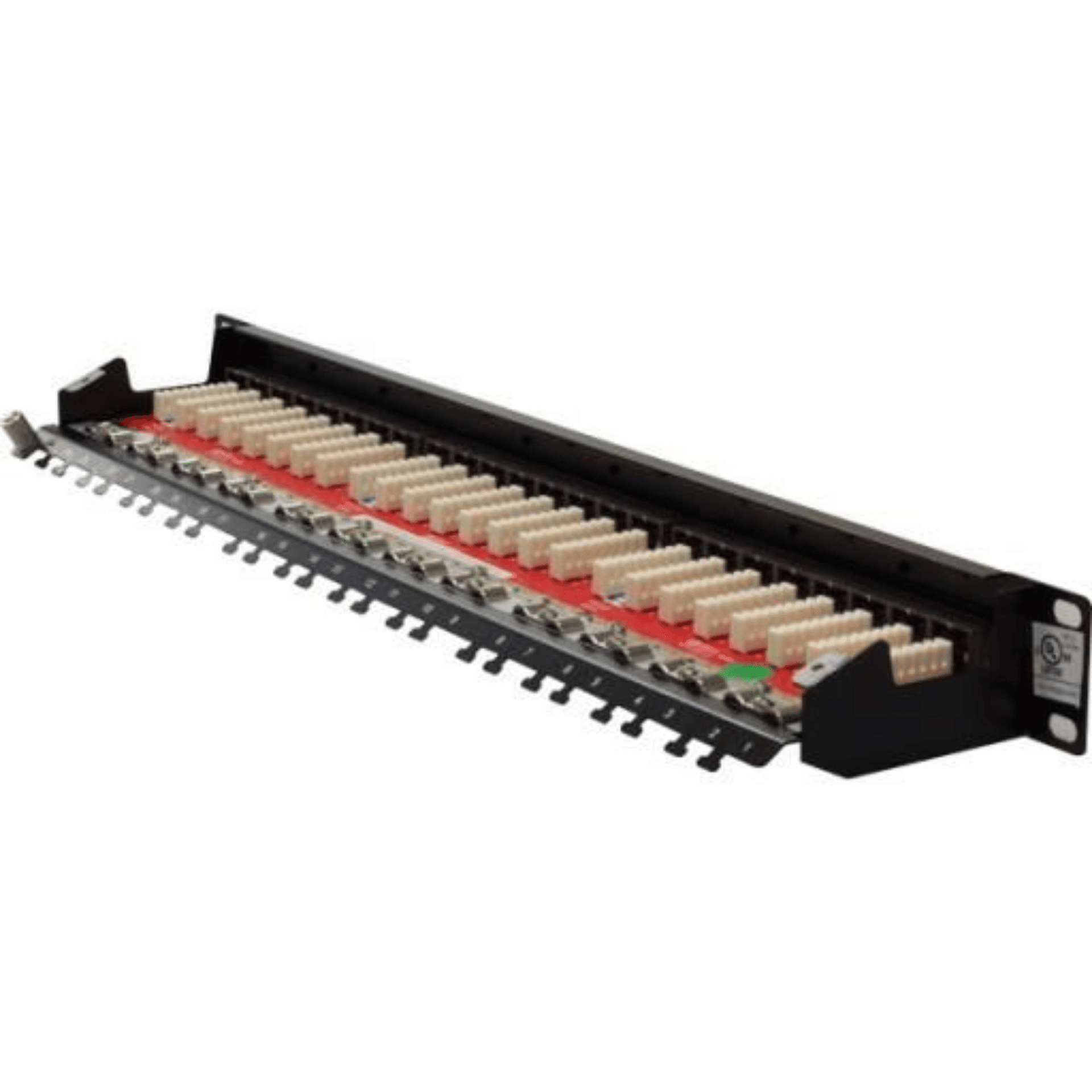 24 port CAT6A Shielded Patch Panel - Krone Type Terminal | J2R Cabling ...